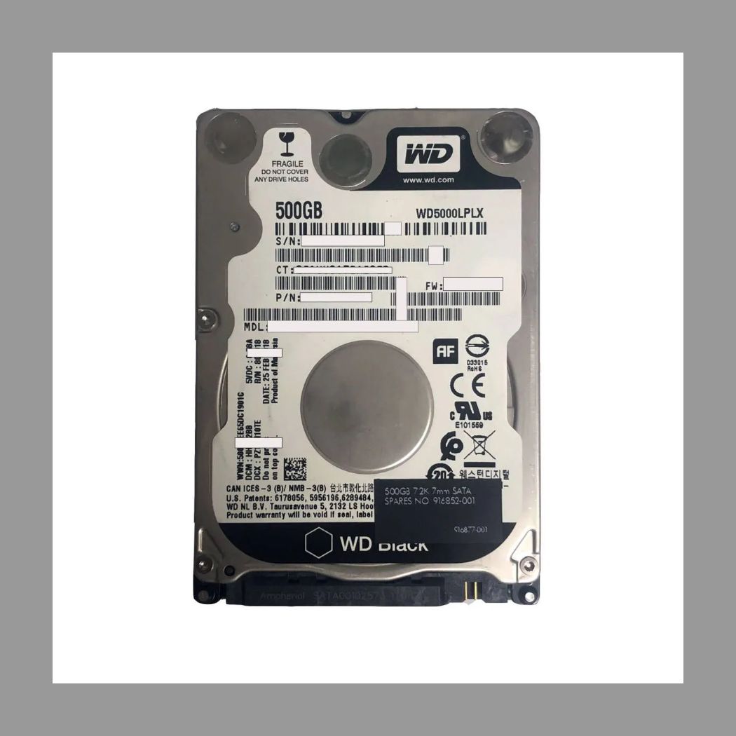 【1000円 ぽっきり 】 ウエスタンデジタル 内蔵 ハードディスク 動作品 2.5インチHDD【WESTERN DIGITAL WD5000 ...