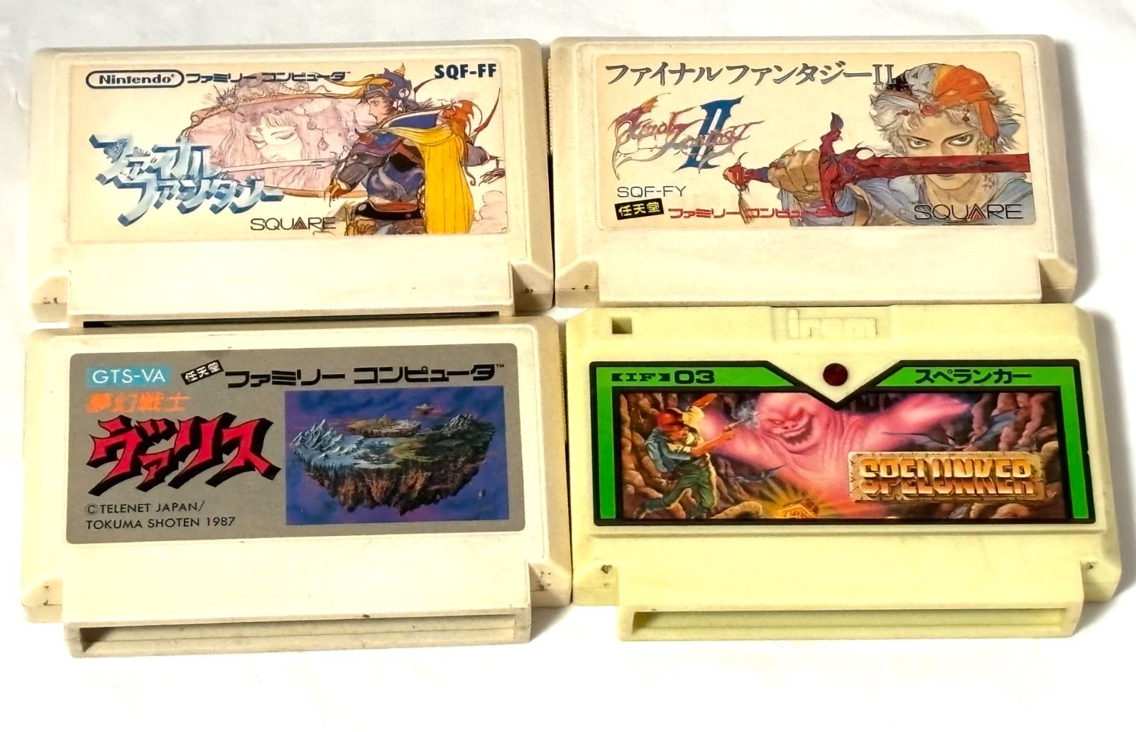 FC ソフトのみ ファイナルファンタジーSQF-FF/ファイナルファンタジーⅡ SOF-FY/スペランカーIFO3/ヴァリスGTS-VA /4点まとめ - メルカリ