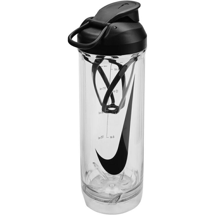 ナイキ スポーツボトル NIKE TRリチャージシェイカーボトル 2.0 24oz/700ml ミキサー付き 透明 クリア プロテインシェイカー サプリメント 水筒 トレーニング フィットネス ...