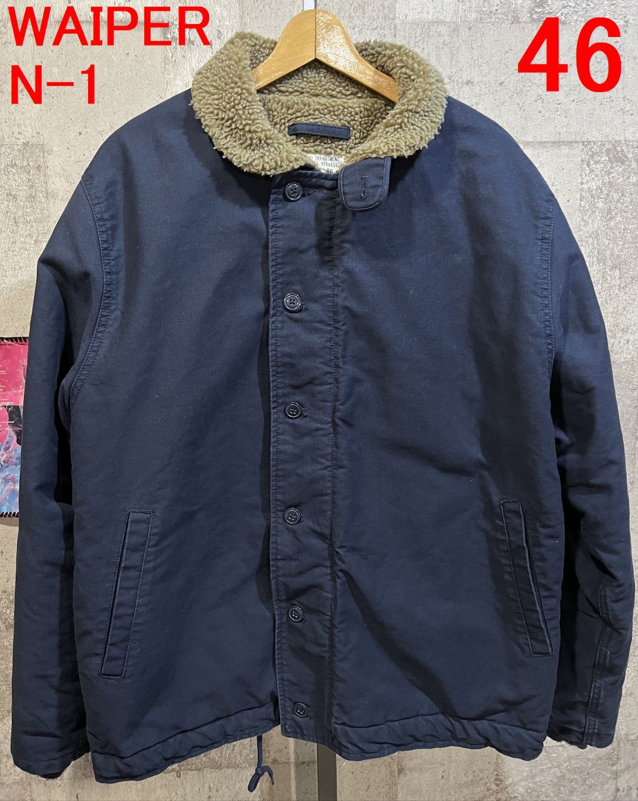 WAIPER N-1 デッキジャケット ネイビー 46 ワイパー U.S.NAVY 22WP01 - メルカリ