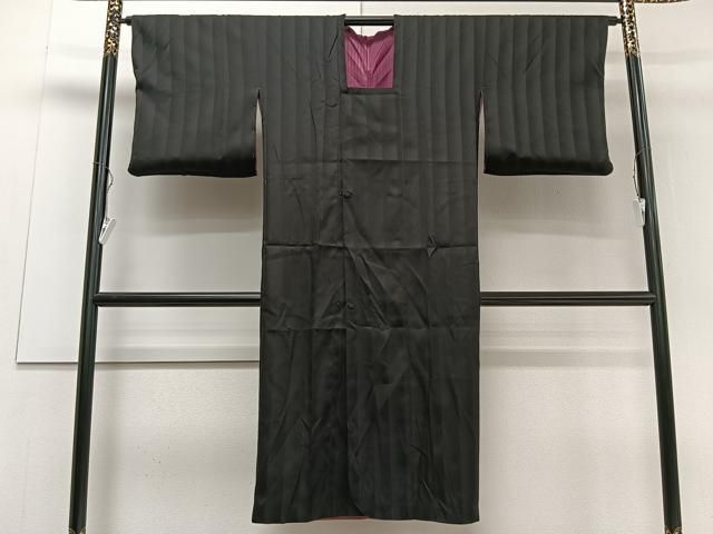 平和屋着物＃道行コート 藍 蔦の葉文 ロング丈 正絹 逸品 未使用