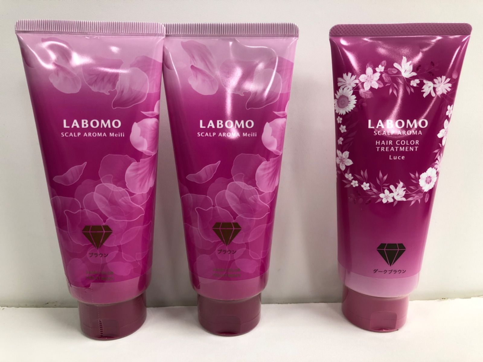L35 LABOMO スカルプアロマ ヘアカラー トリートメント ブラウン200g×2点 ダークブラウン200g×1点 計3点セット - メルカリ