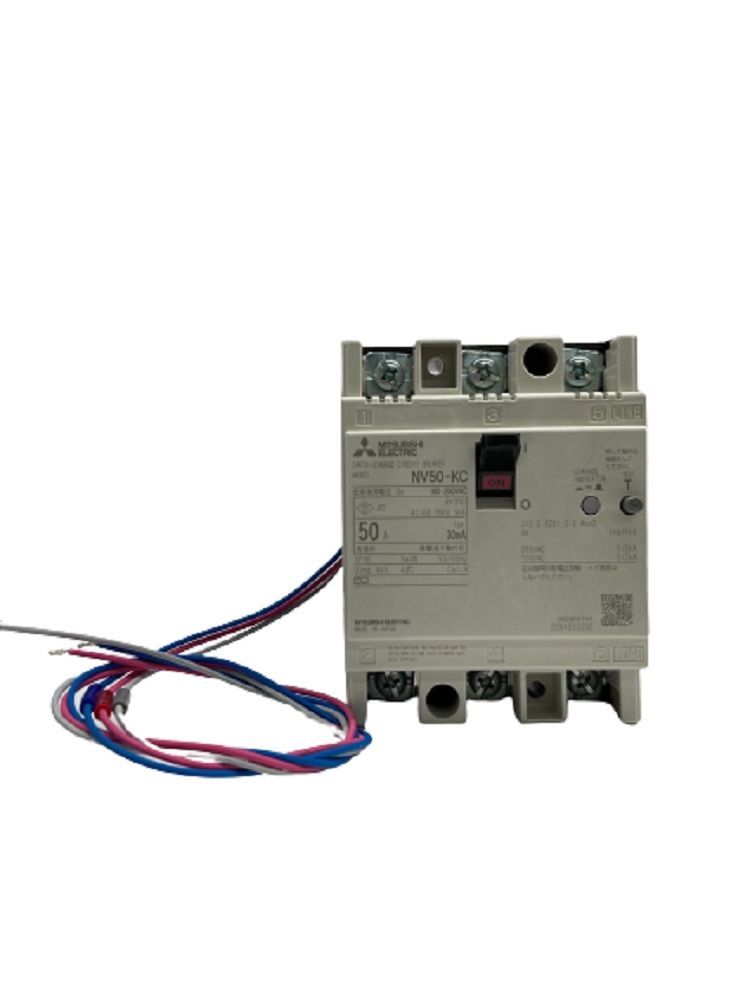 漏電遮断器 NV-KCシリーズ AC100-200V F3603-00D NV50-KC 3P 50A 30MA AL - メルカリ