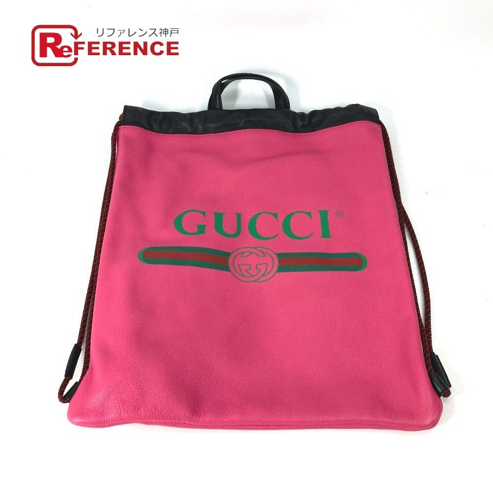 GUCCI グッチ リュックサック ドローストリング バックパック 516639 レザー - メルカリ