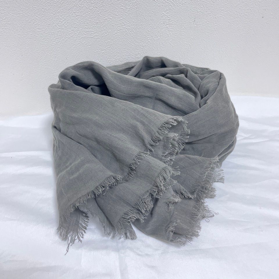 【216378】SLOBE IENA スローブイエナ ストール コットン100％ タグ付き 定価￥4.950 F グレー - メルカリ