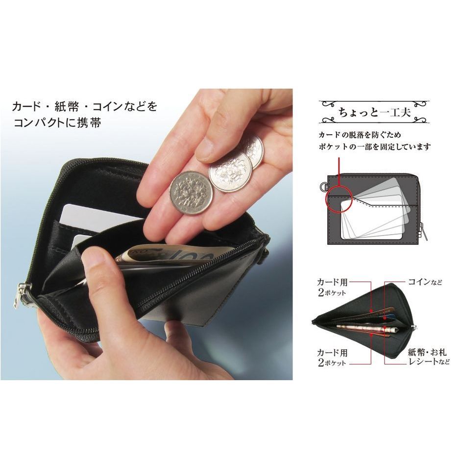 まとめ買い）コレクト フラグメントケース 本革調 6ポケット カード