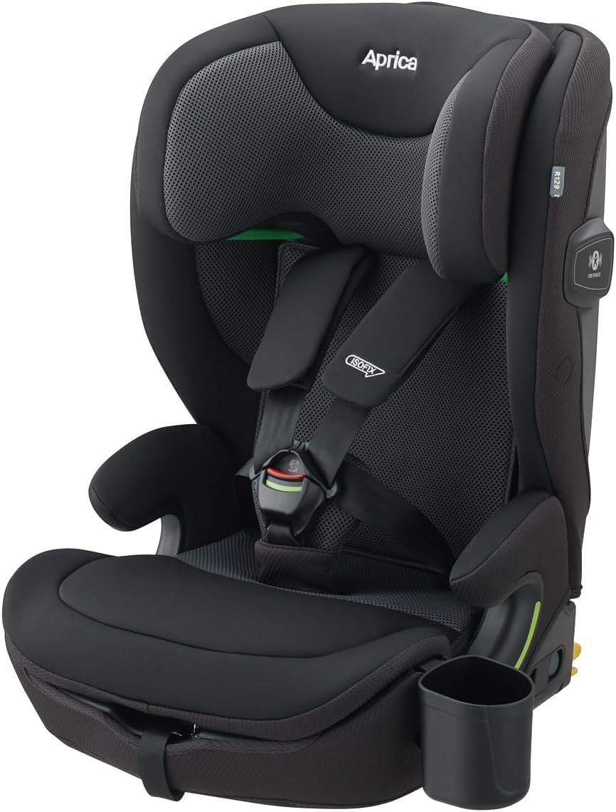 【極美品】 Aprica(アップリカ) チャイルド＆ジュニアシート ISOFIX固定 リライド R129適合 15か月～ (ブラック ...