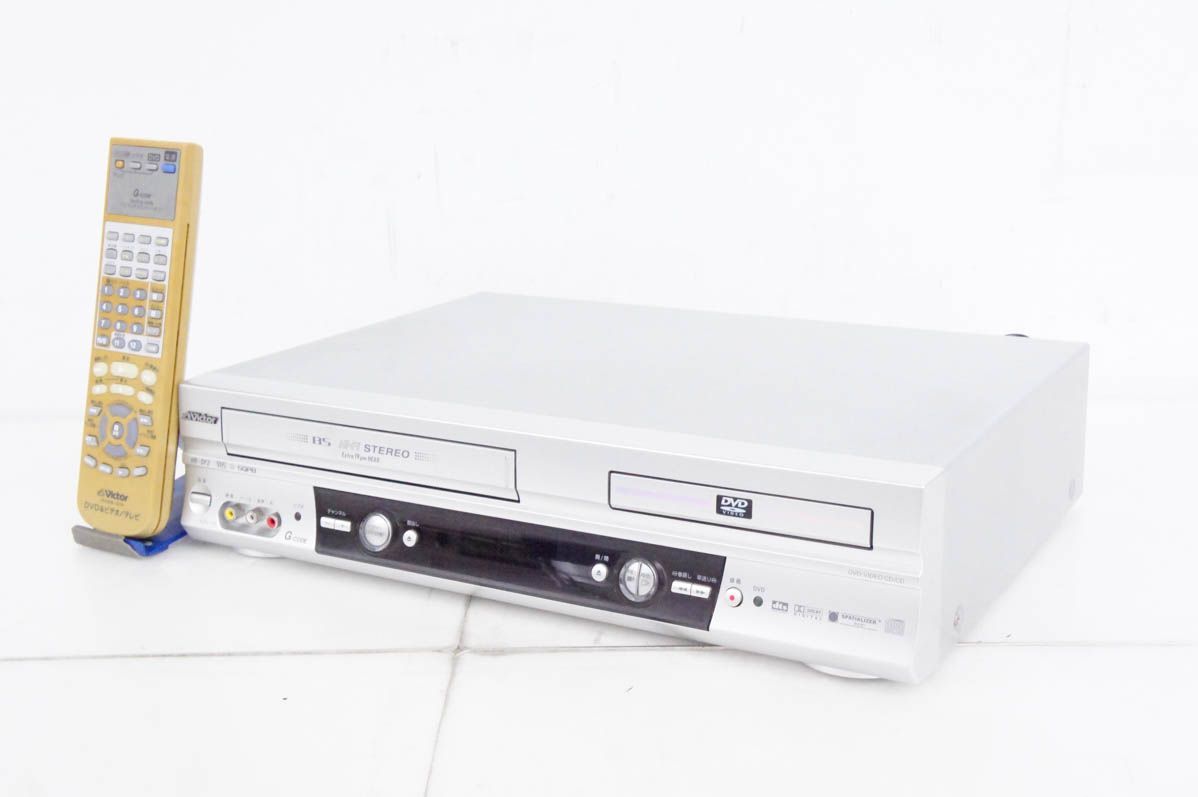 【中古】JVC Victorビクター DVDプレーヤー一体型VHSビデオ HR-DF2 ビデオデッキ - メルカリ