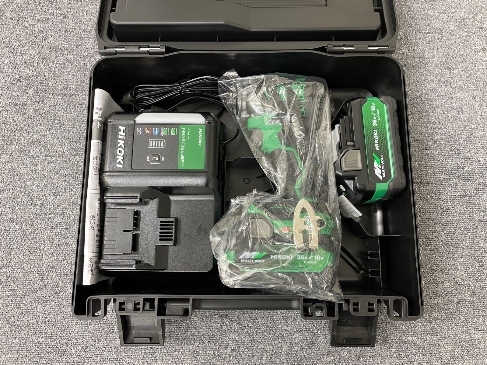 ・新品★HiKOKI (ハイコーキ) 18V インパクトドライバー WH18DC(2XPZ) アグレッシブグリーン バッテリー2個・充電器・ケース付 【E4/A181】 - メルカリ