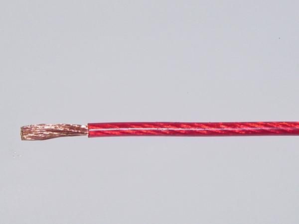 切売り！！耐熱OFCパワーケーブル 5．5sq（10ゲージ相当 外径5.1mm）2m クリアレッド - メルカリ