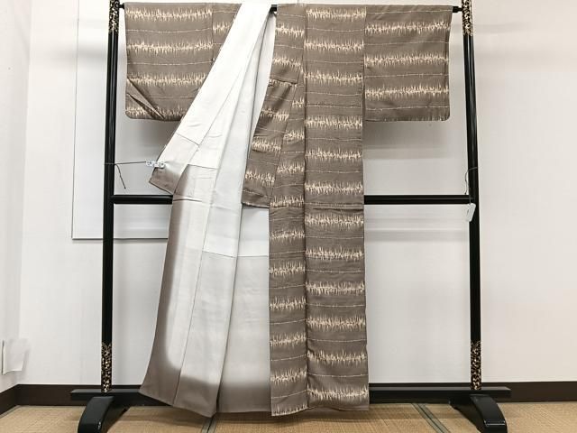 平和屋着物□上質な紬 霞文 正絹 逸品 未使用 CAAT2608xi