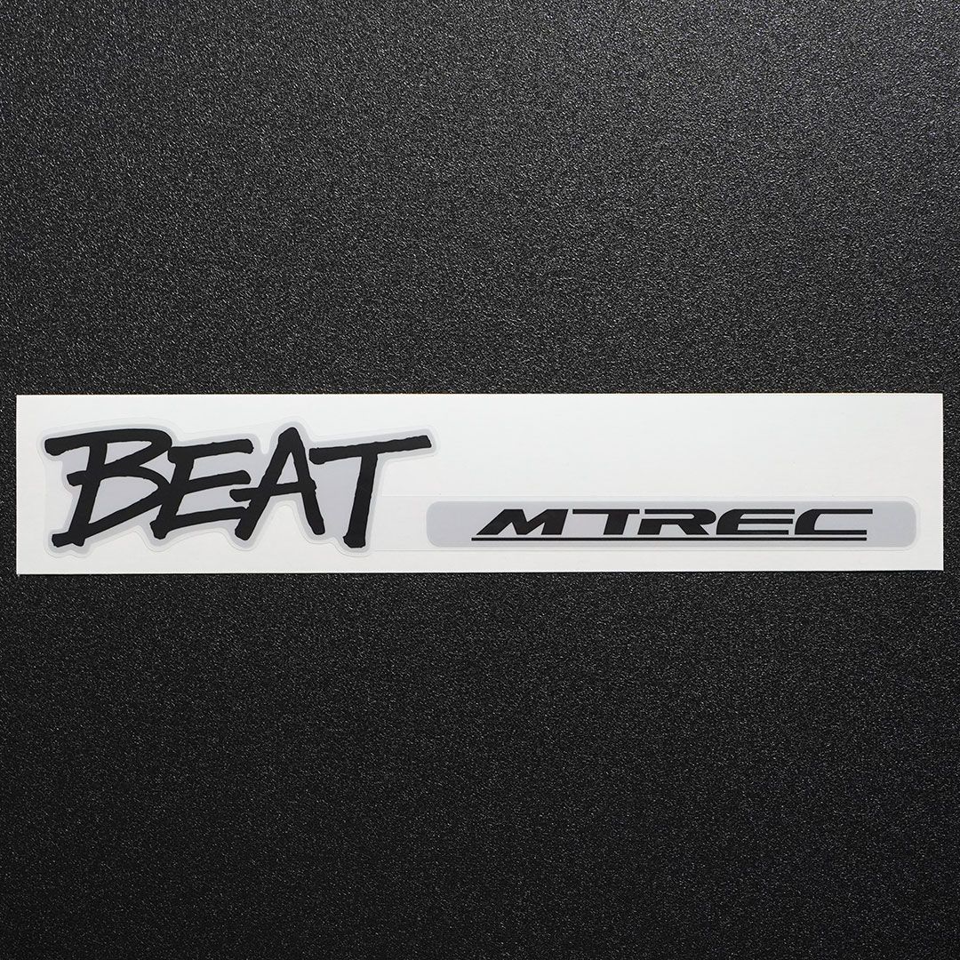 ホンダ ビート“ BEAT MTREC ”20周年記念セレクションエンブレム風ステッカー 1枚 NEW BRAND 「 BEAT MASTER ...