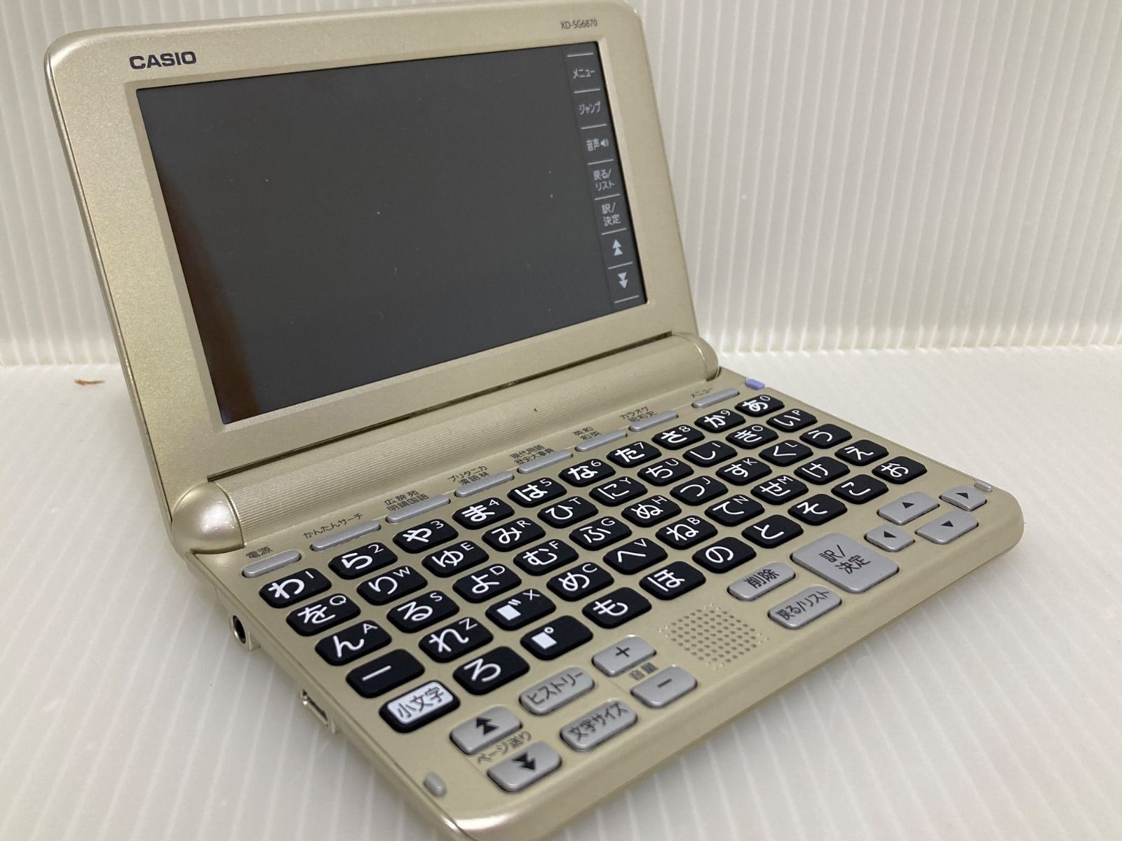 CASIO カシオ EX-word 電子辞書 XD-SG6870 ゴールド - メルカリ