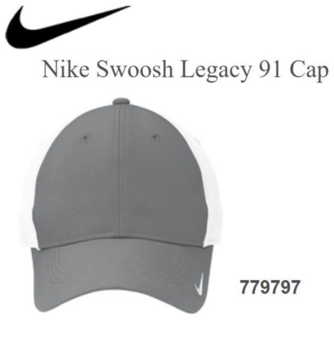 Nike DRI-FIT SWOOSH LEGACY 91 CAP ＃779797 DK GRY/WHITE - CHEERFUL ...