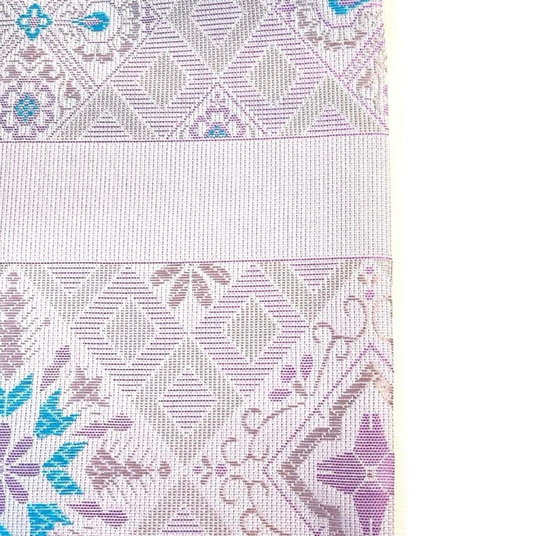 平和屋着物＊夏物 八寸名古屋帯 流水文 正絹 逸品 DAAX5733cm ふるさと