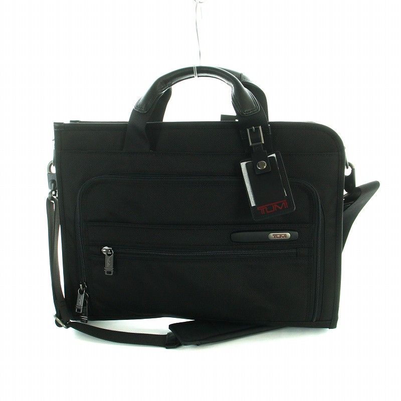 トゥミ TUMI 2WAY ブリーフケース ショルダー ビジネスバッグ 書類カバン ナイロンキャンバス レザー 黒 ブラック 263110 ...