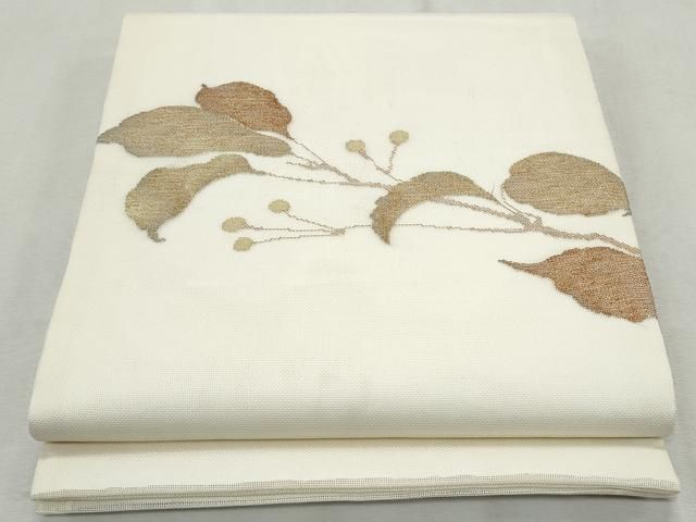 平和屋着物＊夏物 八寸名古屋帯 宝尽くし花文 正絹 逸品 DAAX8879cm 平和