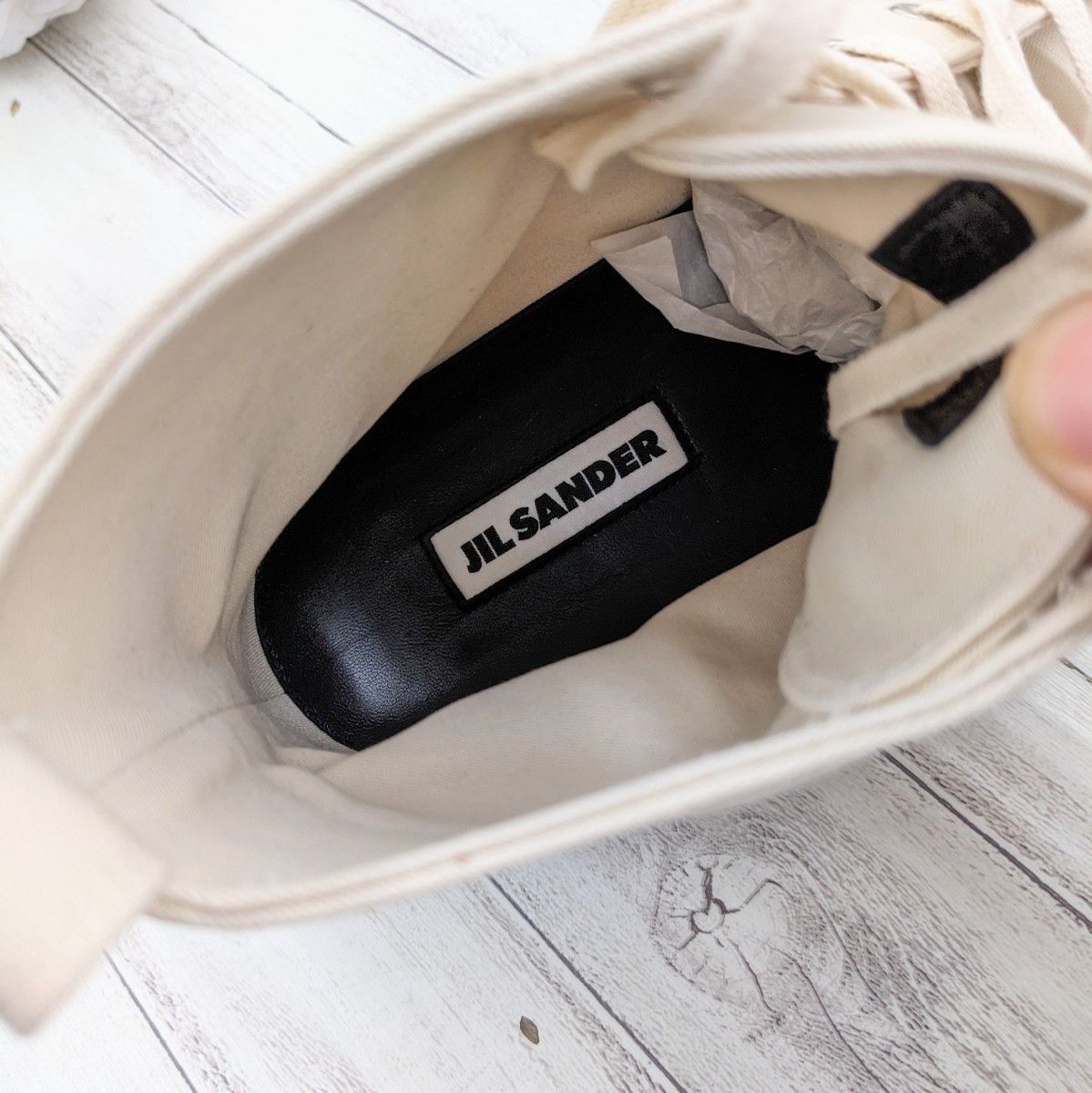 未使用品 JIL SANDER ジルサンダー ハイカット キャンバス 未使用品 JIL SANDER ジルサンダー ハイカット キャンバス