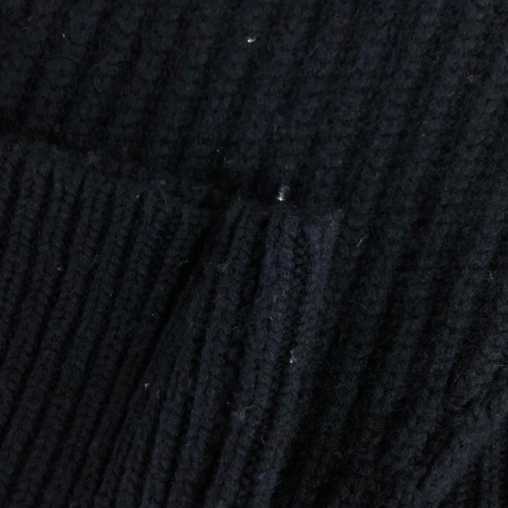 アリュード ウールブレンド 長袖 ニット M ネイビー Allude セーター