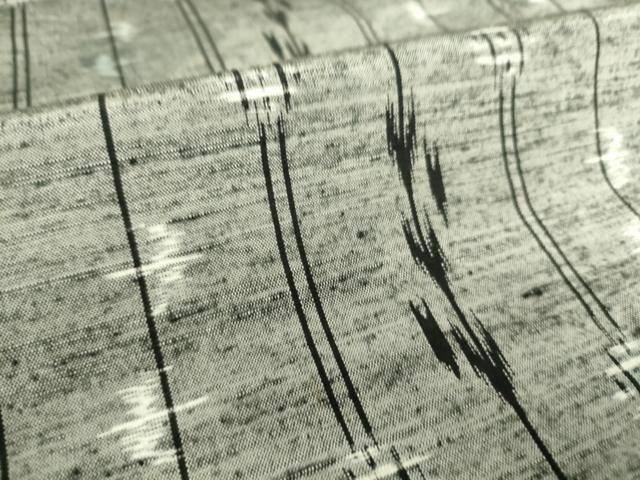 平和屋着物▽上質な紬 単衣 絣間道 正絹 逸品 DAAS0044az