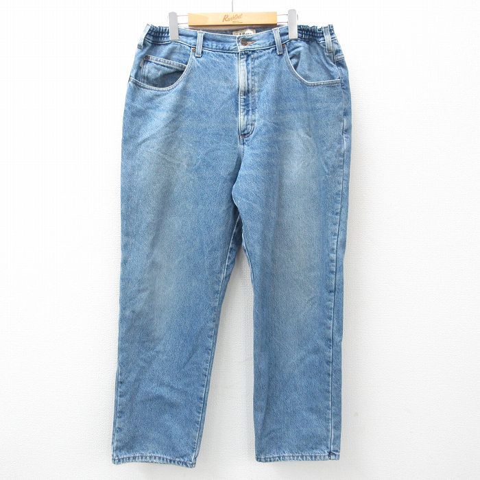 W38/古着 エルエルビーン LLBEAN ジーンズ メンズ 00s コットン 紺 ネイビー デニム 内側フランネル 25feb21 中古 ボトムス ジーパン Gパン - メルカリ