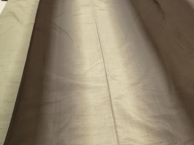 平和屋着物○上質な紬 間道 嵯峨ぼかし 反端付き 正絹 逸品