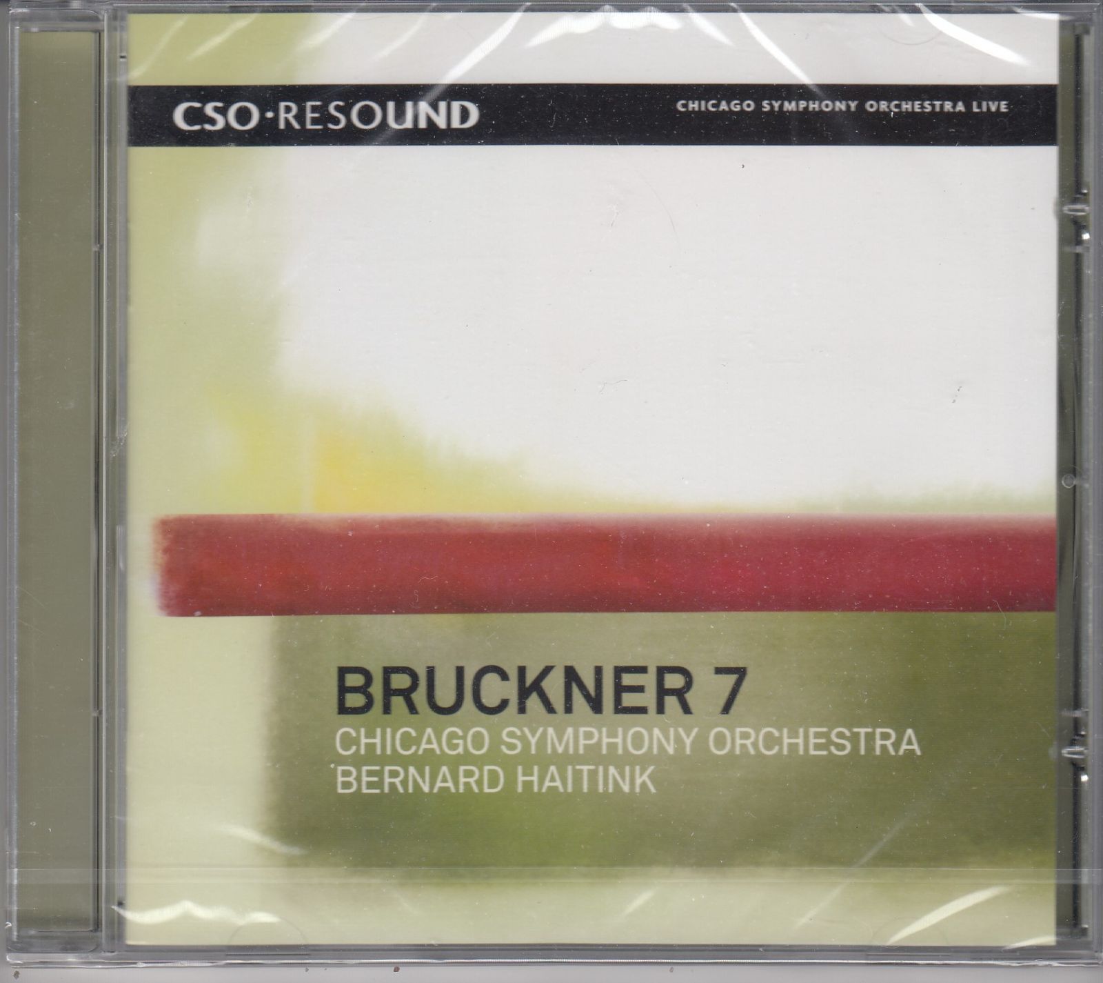 [CD/Cso Resound]ブルックナー:交響曲第7番ホ長調[1885年ハース原典版]/ベルナルド・ハイティンク&シカゴ交響楽団 2007 ...