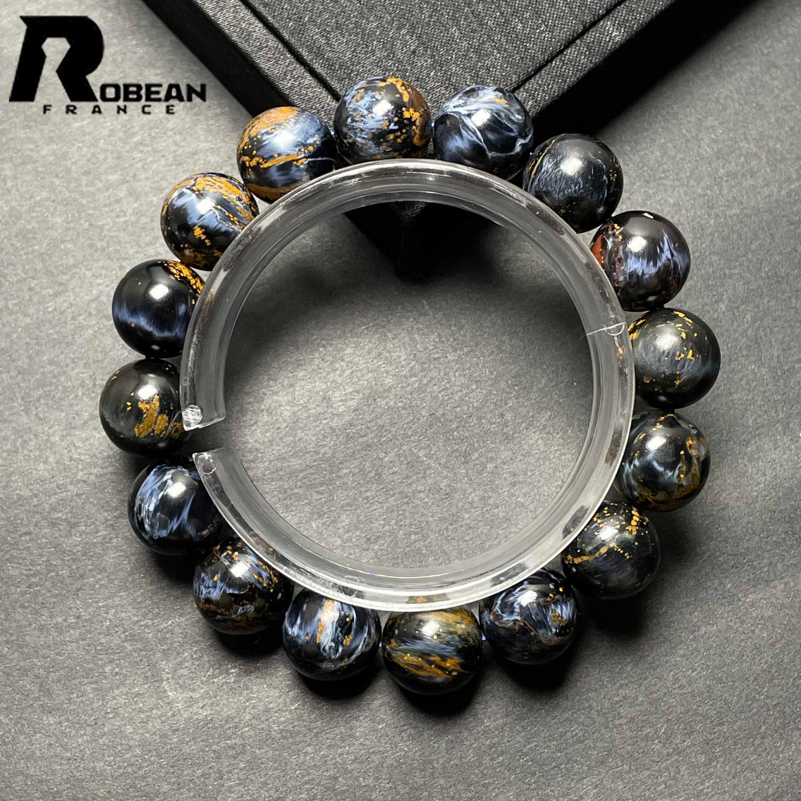 レア EU製 定価46万円★ROBEAN・ピーターサイト★アクセサリー ブレスレット ブルー 天然石 お守り プレゼント ギフト 約13.4 ...