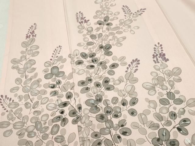 平和屋着物＊夏物 小紋 草花紋紗 正絹 逸品 未使用 DAAW0144op