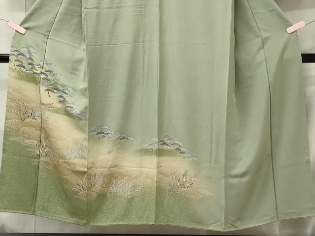 平和屋着物○訪問着 作家物 立波梅松文 暈し染め 正絹 逸品