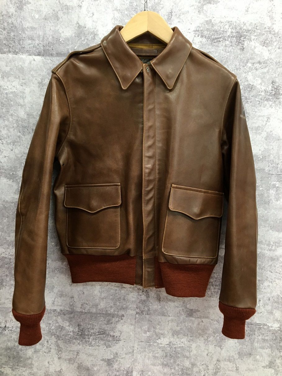 Buzz Ricksons バズリクソンズ A-2 フライトジャケット 馬革 赤リブ【7197-004】 - メルカリ