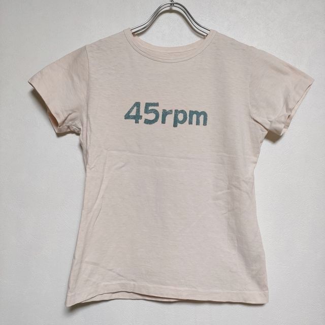 45R/45rpm プリントロゴ コットン サイズ1 半袖Tシャツ カットソー ピンク レディース フォーティーファイブアールピーエム【中古】4-0605S∞ - メルカリ