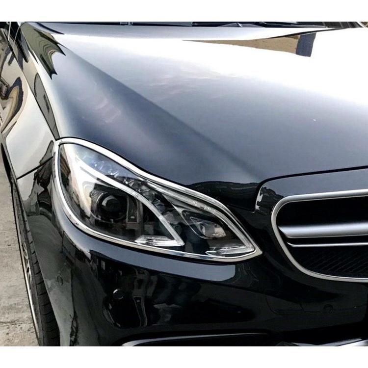 メルセデス ベンツ メッキ ヘッドライト ヘッドランプ リング W212 E250 E300 E350 E400 E550 E63 Eクラス セダン ワゴン ガーニッシュ 後 a1110 - メルカリ