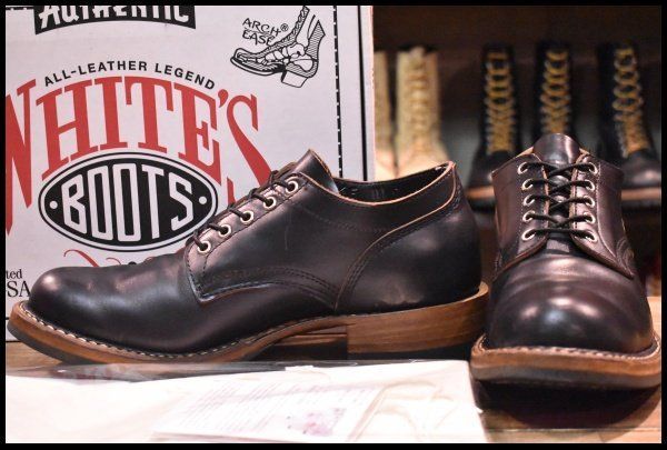 【9.5E 箱付 美品】WHITE'S ホワイツ オックスフォード 300HC-430 ブラック クロムエクセル ビブラム430ハーフ ブーツ HOPESMORE【EJ001】 - メルカリ