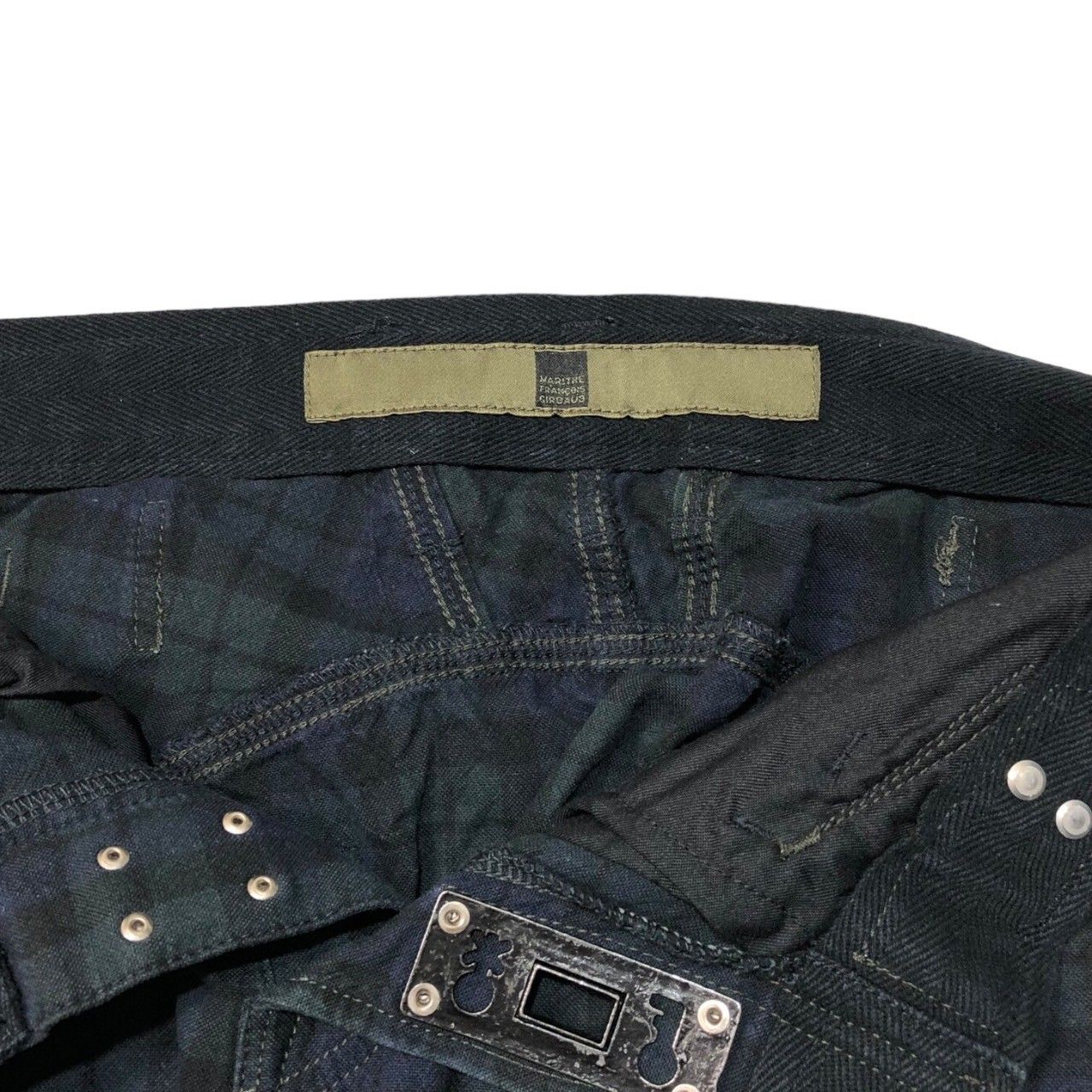 MARITHE FRANCOIS GIRBAUD(マリテフランソワジルボー) 00's gimmick check pants ギミック ...