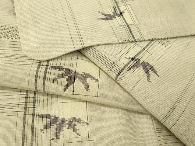 平和屋着物○結城紬 縞 正絹 逸品 CAAV8403vp