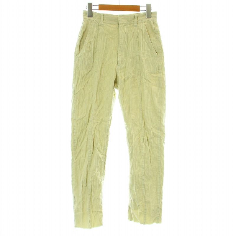 ケイビーエフ KBF アーバンリサーチ 21AW BACKスリットコーデュロイパンツ センタープレス ジップフライ コットン 36 S アイボリー KB17-24V290 /KU BM - メルカリ