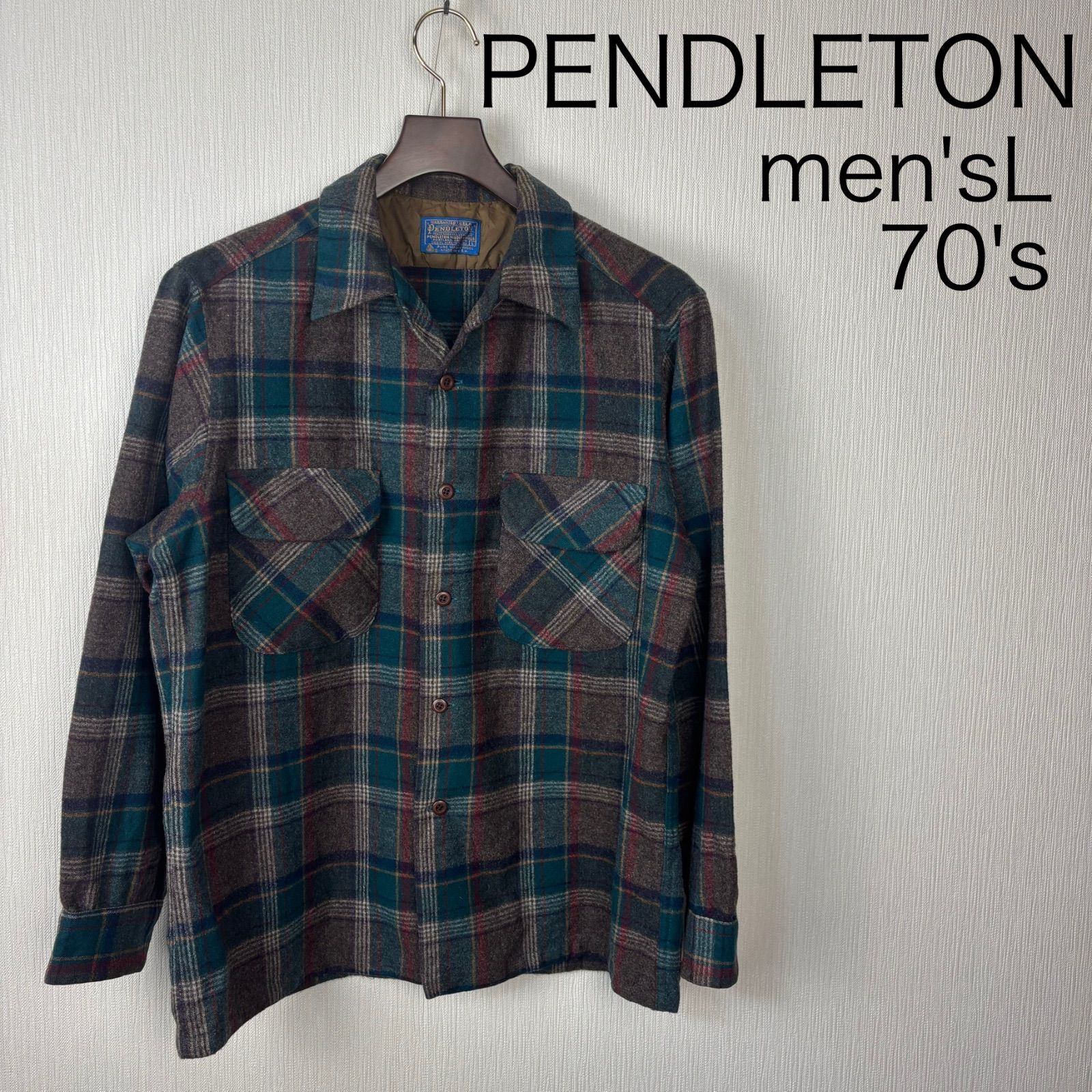 PENDLETON BOARD SHIRT JACKET 70's made in USA メンズL - メルカリ