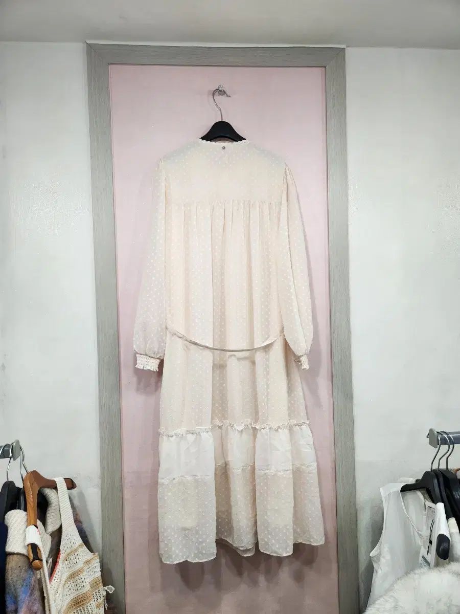 未使用 ESTNATION エストネーション 日本製 ストライプ柄 長袖 ロング