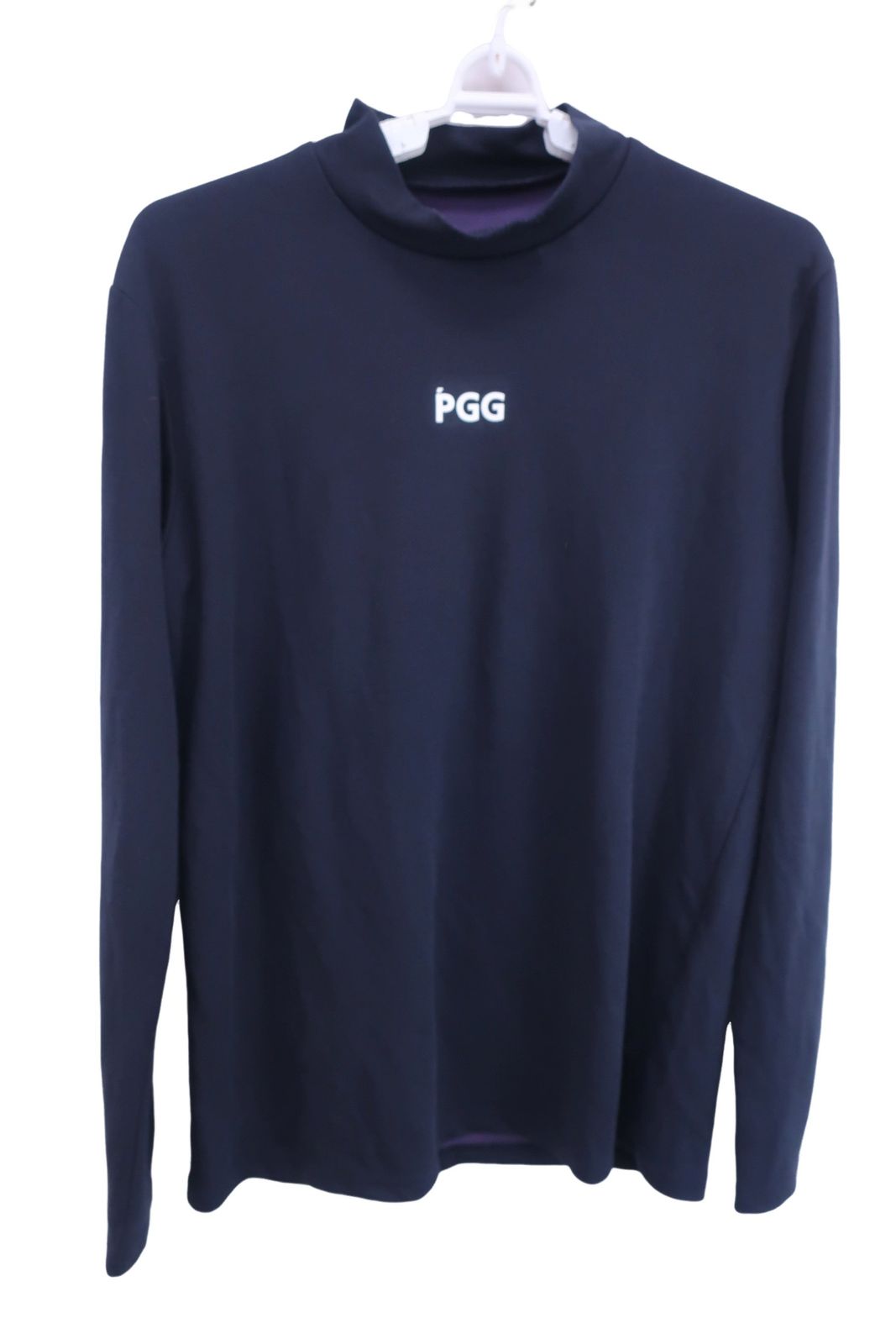 【美品】PGG PEARLY GATES(ピージージー) 長袖ハイネックシャツ 黒 メンズ 5 268-2166001 ゴルフ用品 2410 ...
