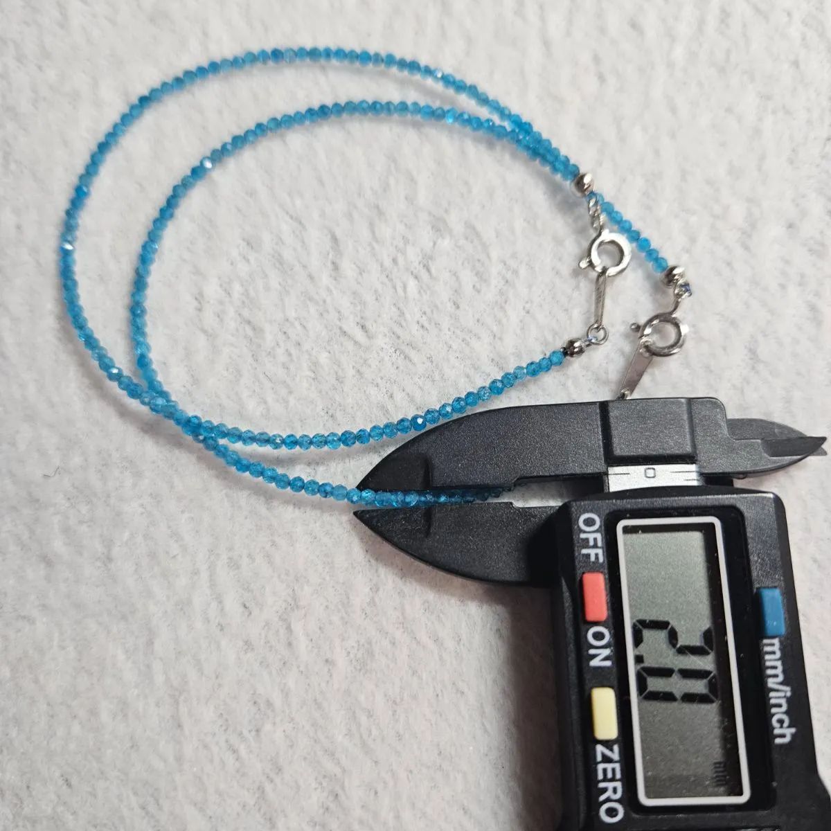 S925 ブルーアパタイト ワイヤーブレスレット - メルカリ