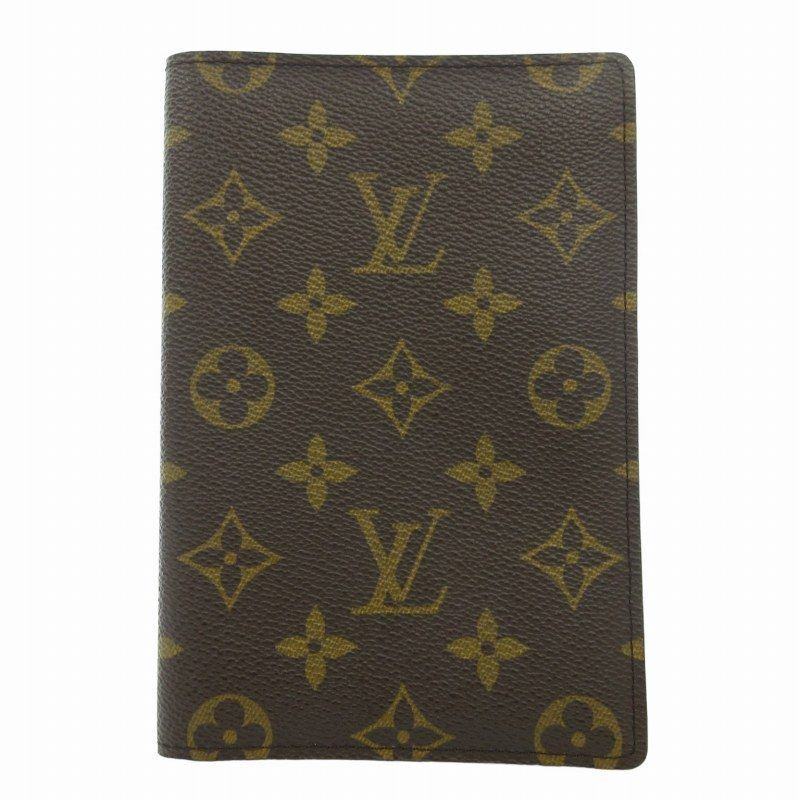ルイヴィトン LOUIS VUITTON アジェンダ ビューロー 手帳カバー ブックカバー モノグラム 茶 ブラウン /FF 0819 WY ...