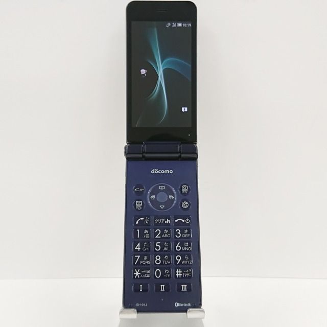 AQUOS ケータイ SH-01J docomo ブルー 送料無料 本体 n09354 - メルカリ