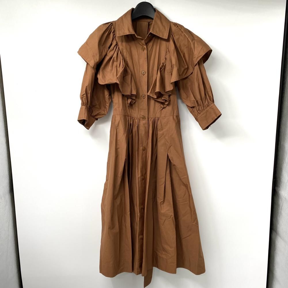 【中古】VIVIENNE WESTWOOD RED LABEL シャツワンピース 16-12-522017 ブラウン サイズ00 ヴィヴィアン ...