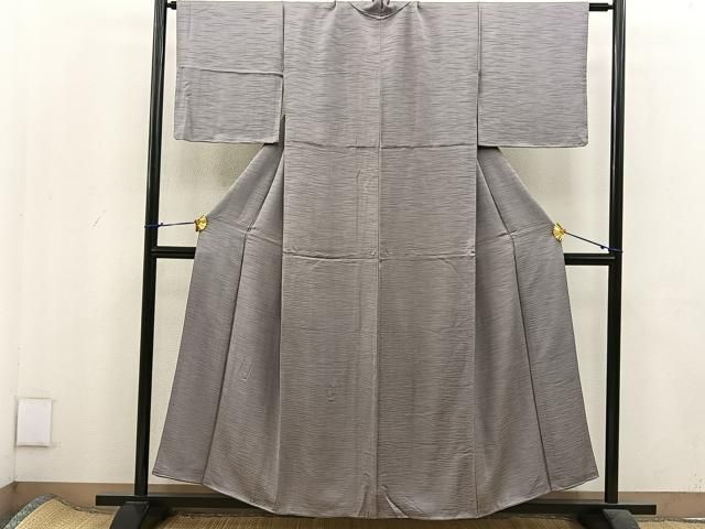 平和屋着物○上質な色無地 利休茶色 正絹 逸品 AABA1304ph