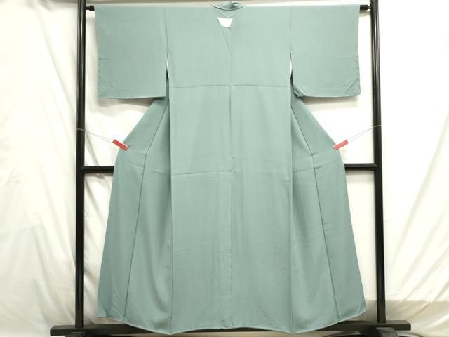 平和屋着物▽上質な色無地 単衣 霞地紋 退紅色 正絹 逸品