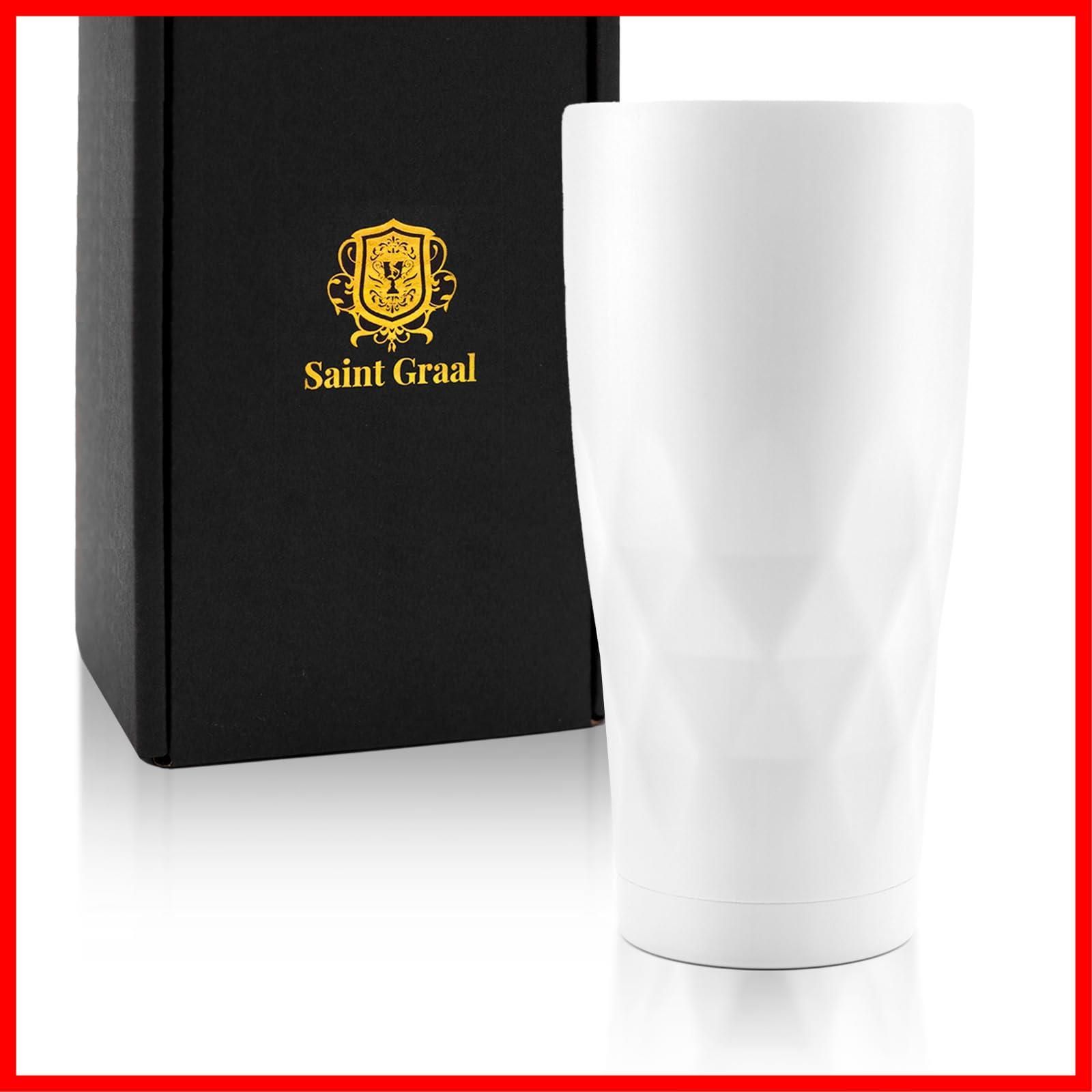 【特価商品】ハイボール ステンレス グラス 真空断熱 父の日 誕生日プレゼント タンブラー 男性 ビールジョッキ ギフト 660ml 【SaintGraal】 (ホワイト) - メルカリ