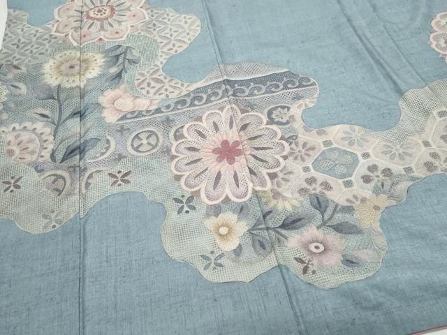 平和屋着物●訪問着　駒刺繍　中国三大刺繍　スワトウ刺繍　汕頭刺繍　干支　金彩　正絹　逸品　AAAT5195ck 平和屋着物○訪問着 駒刺繍 中国三大刺繍 スワトウ刺繍 汕頭刺繍