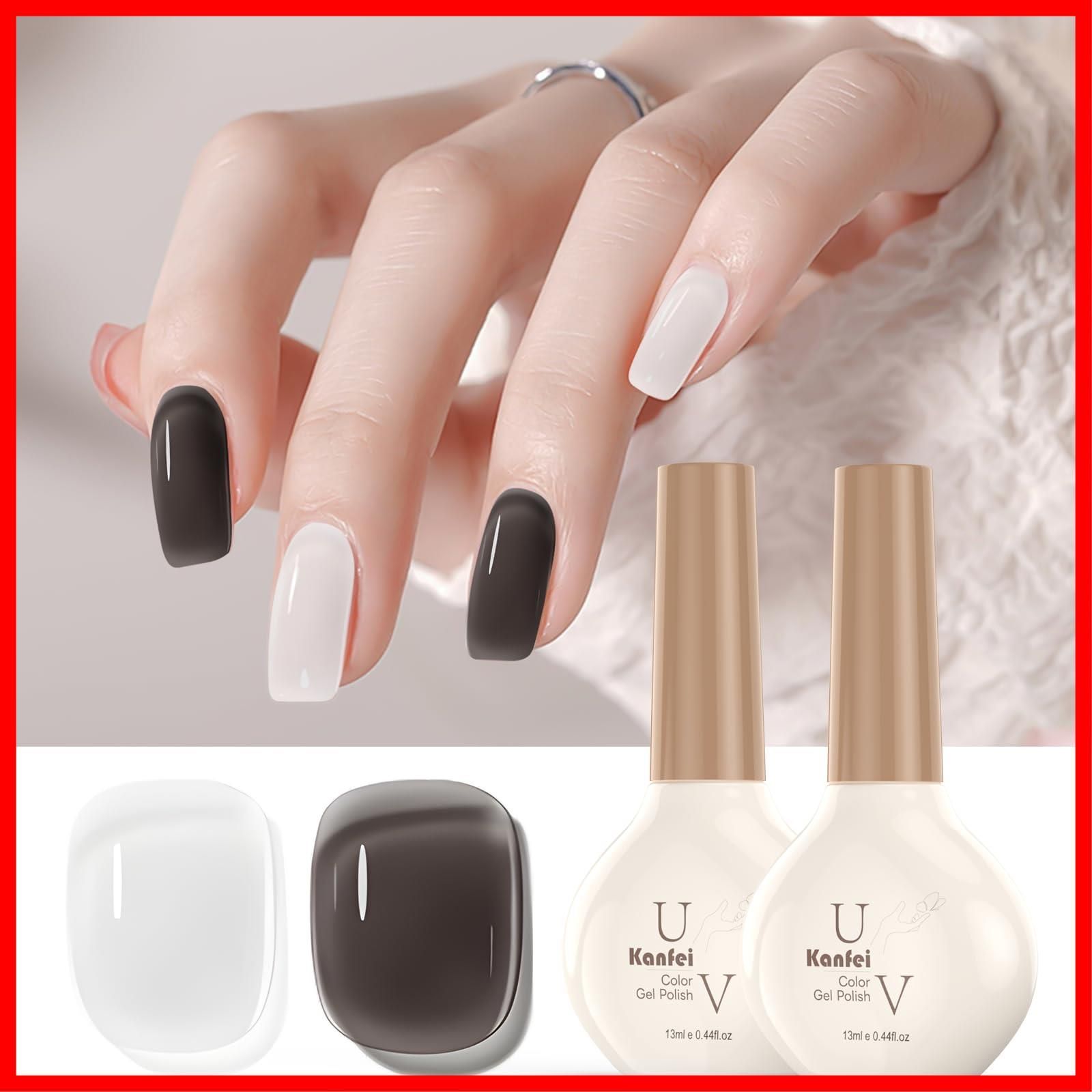 【在庫セール】kanfei ジェルネイル カラージェル 13ml*2 シアーカラー 高発色カラー UV/LED対応 初心者＆プロ適用 ...