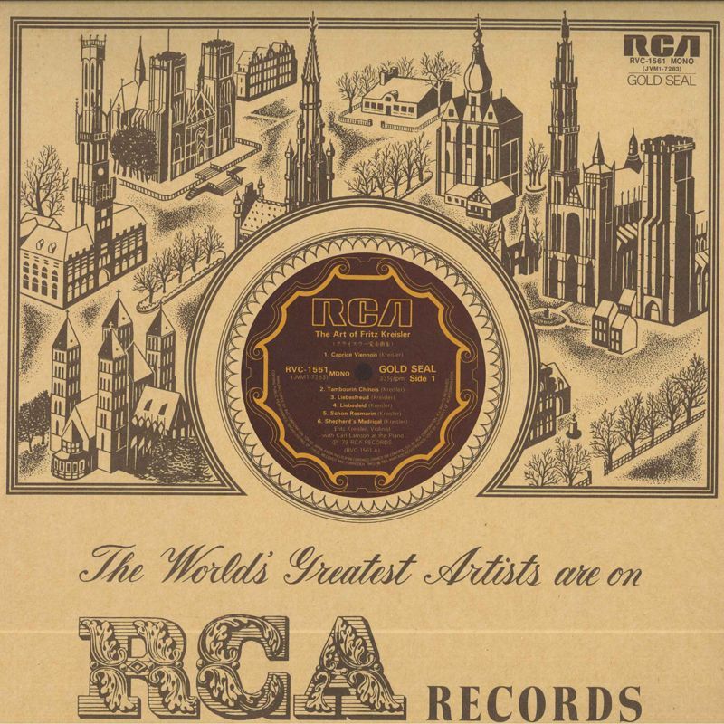 LP Fritz Kreisler The Art Of Fritz Kreisler RVC1561 RCA GOLD SEAL Japan Vinyl /00260 - メルカリ